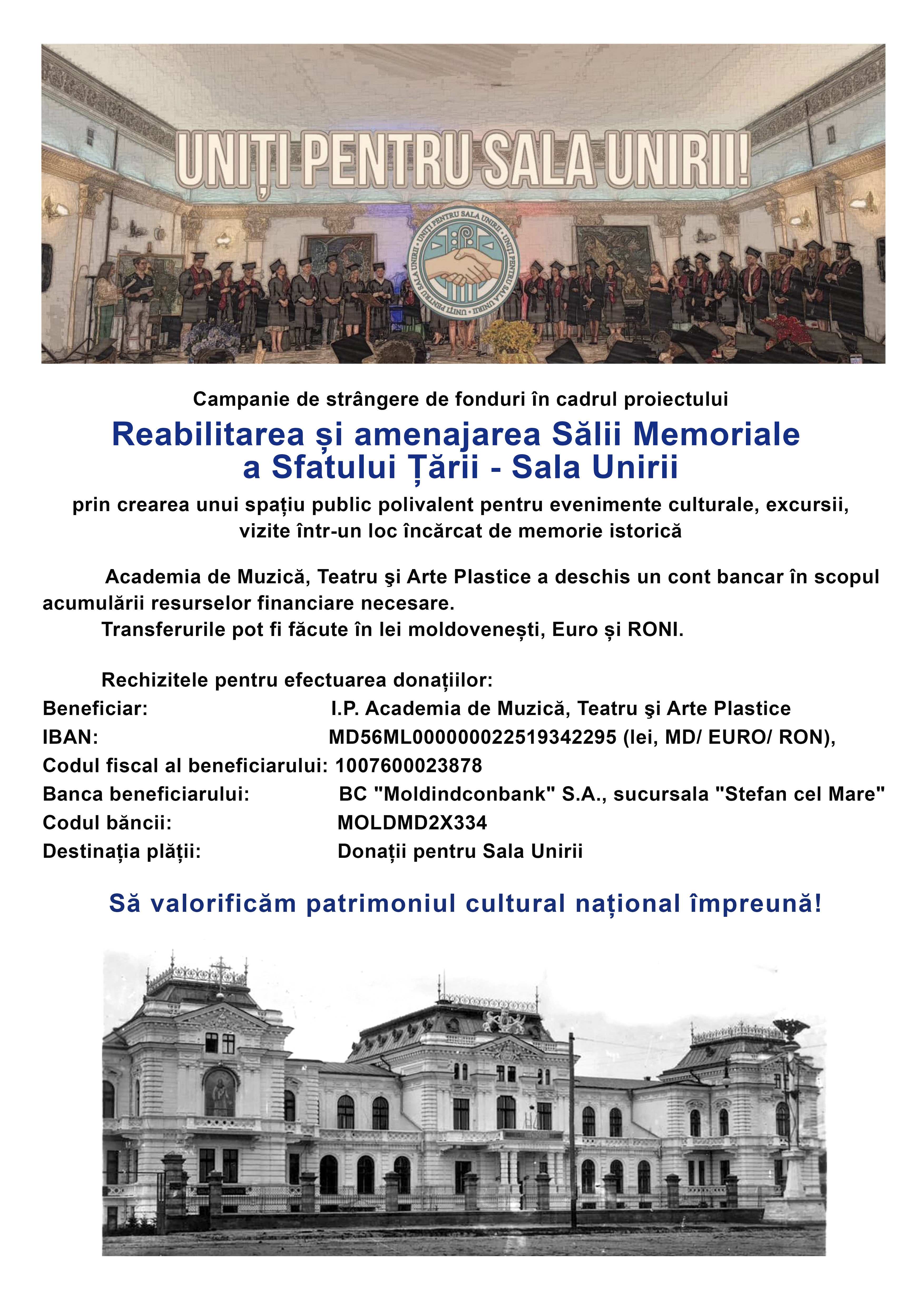 Campanie de strângere de fonduri în cadrul proiectului „Reabilitarea și ...